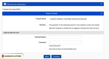 Bahrain Residence Permit Status Check
