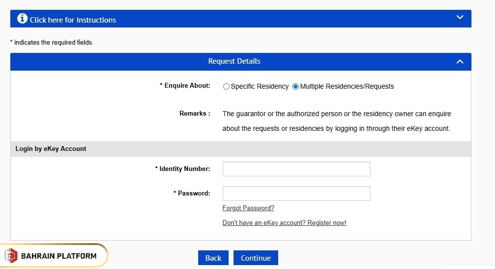Bahrain Residence Permit Status Check