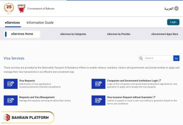 How to generate Bahrain visa print Online?